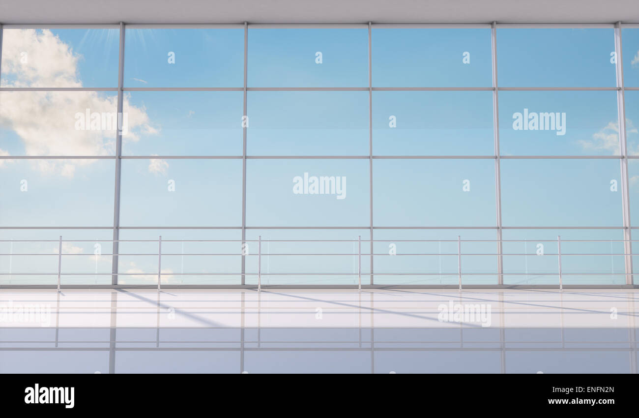 Blue sky with clouds background through window Stock Photo - Alamy