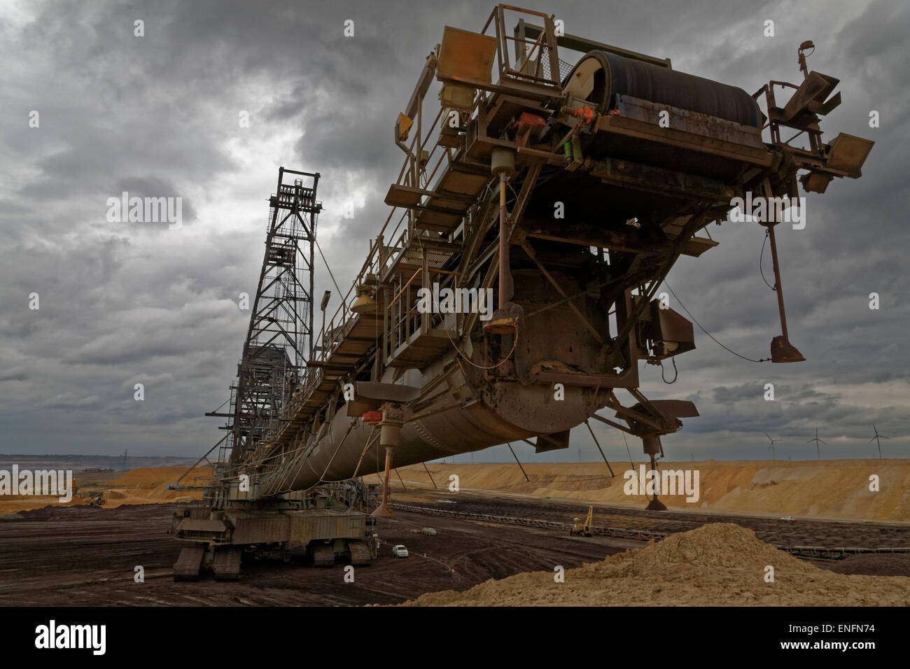 Stacker, Garzweiler surface mine, North Rhine-Westphalia, Germany Stock ...