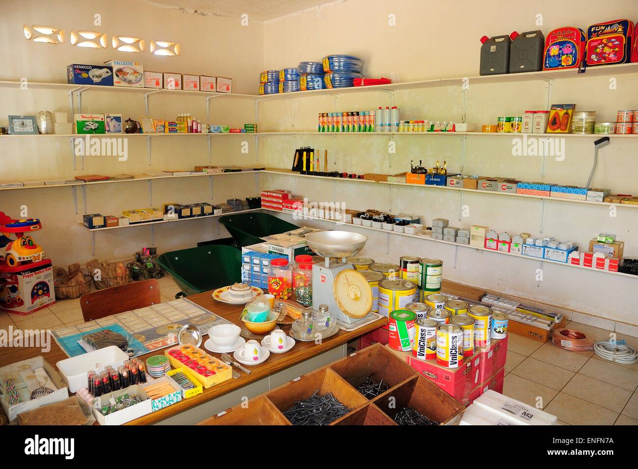 Supermarket, Kani-Kéli, Mayotte Stock Photo - Alamy
