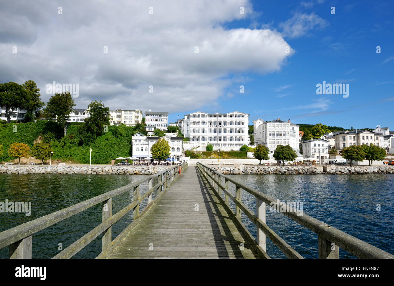 Hotel Fürstenhof on the lakeside promenade, resort architecture ...