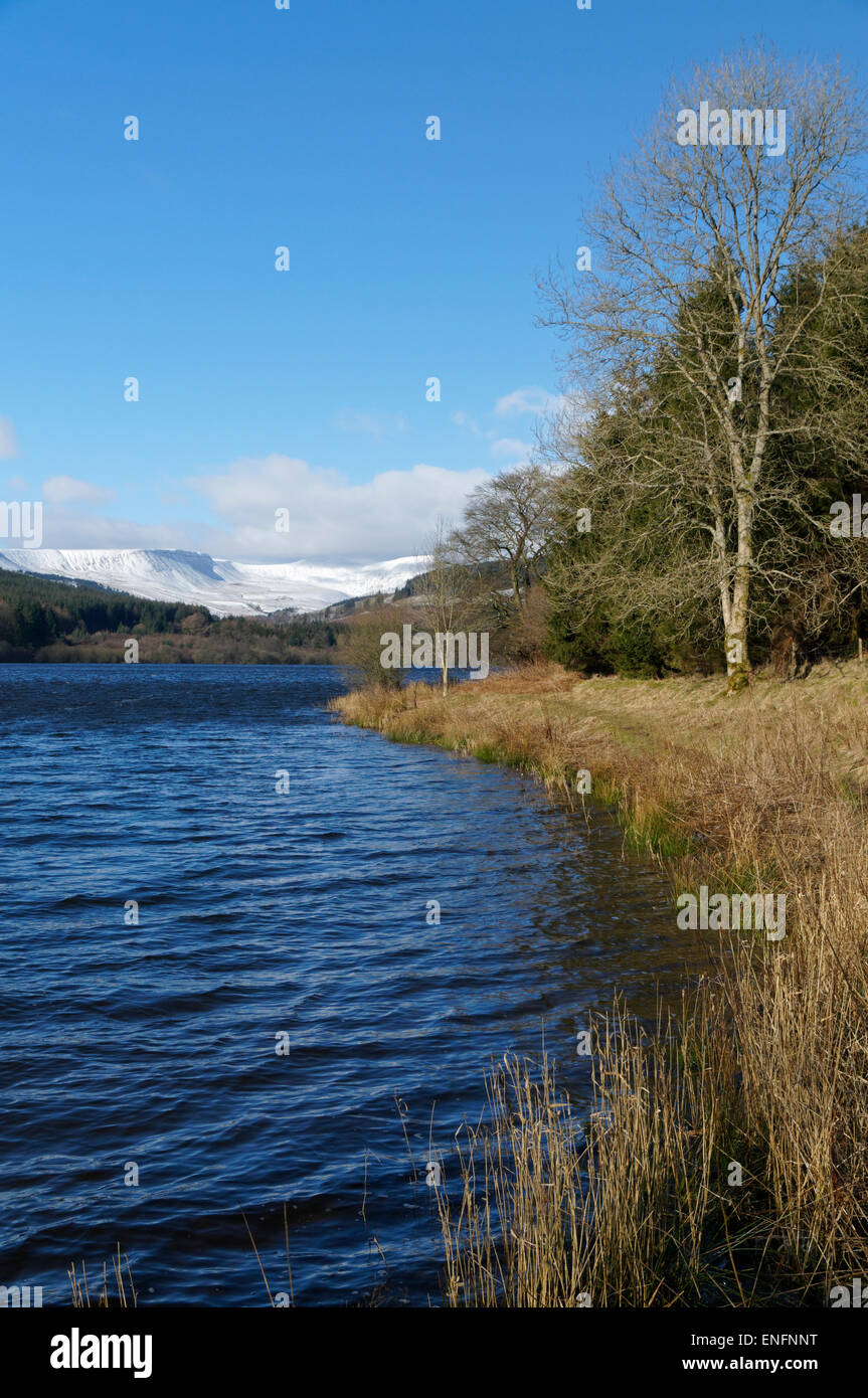 Pentwyn Reservoir, Brecon Beacons National Park, Powys, Wales, UK Stock ...