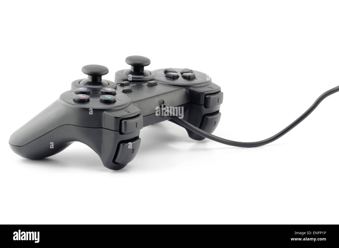 game controller isolated on white background Stock Photo - Alamy