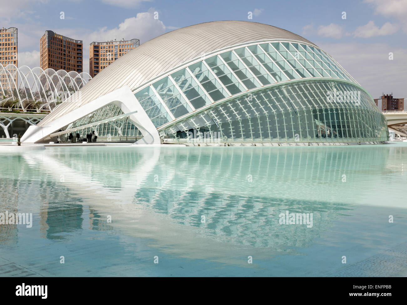 The City of Arts and Sciences, The Hemisferic, Valencia, Spain Stock ...