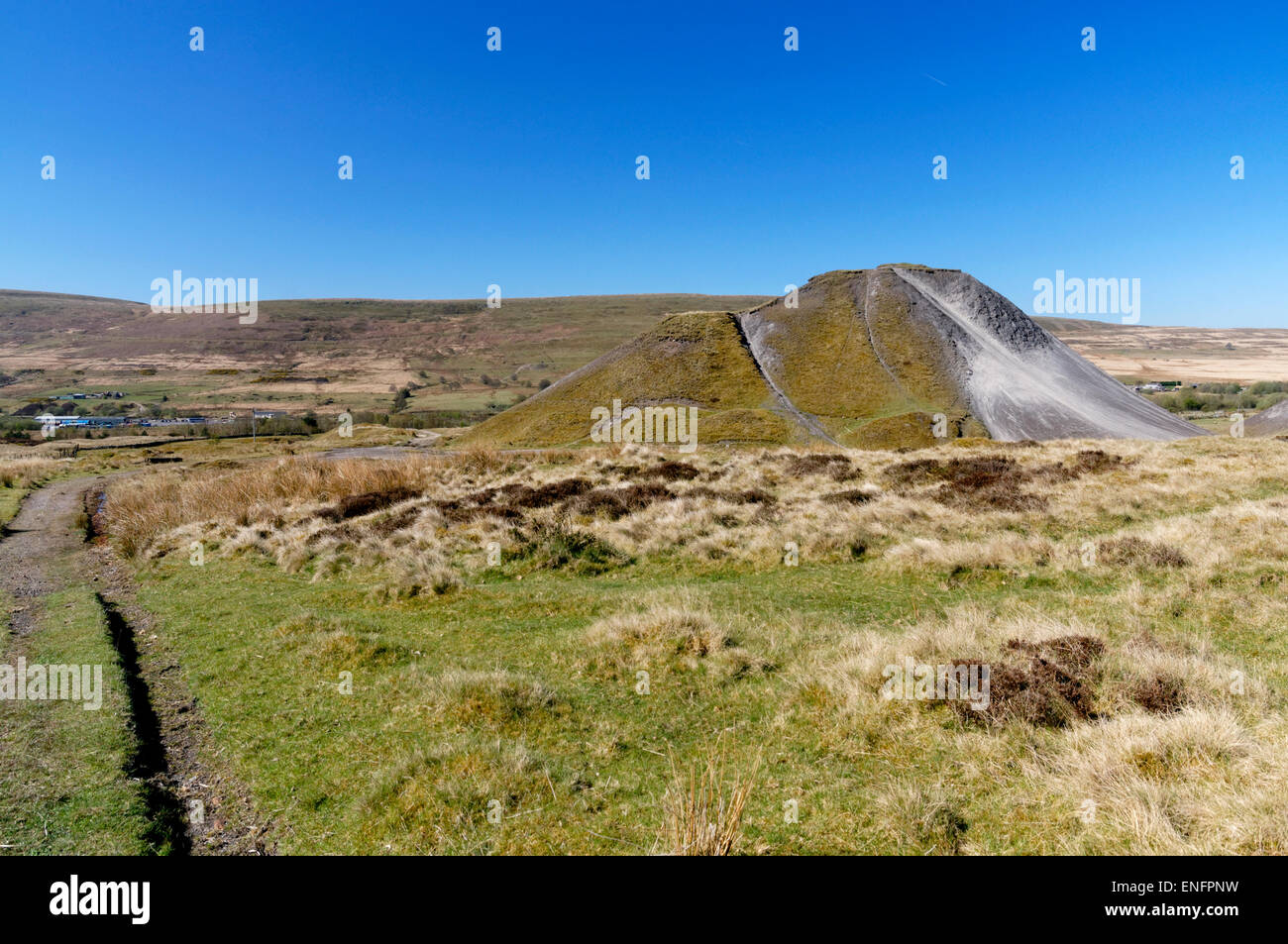Former Industrial landscape on hills above Blaenavon, Torfaen, South ...
