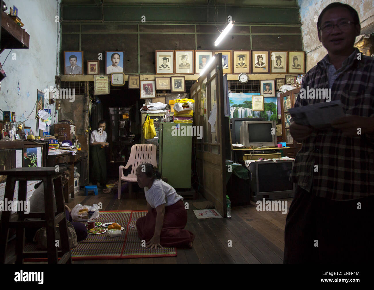 Family House Interior Seen From The Street In The Colonial Quarter ...