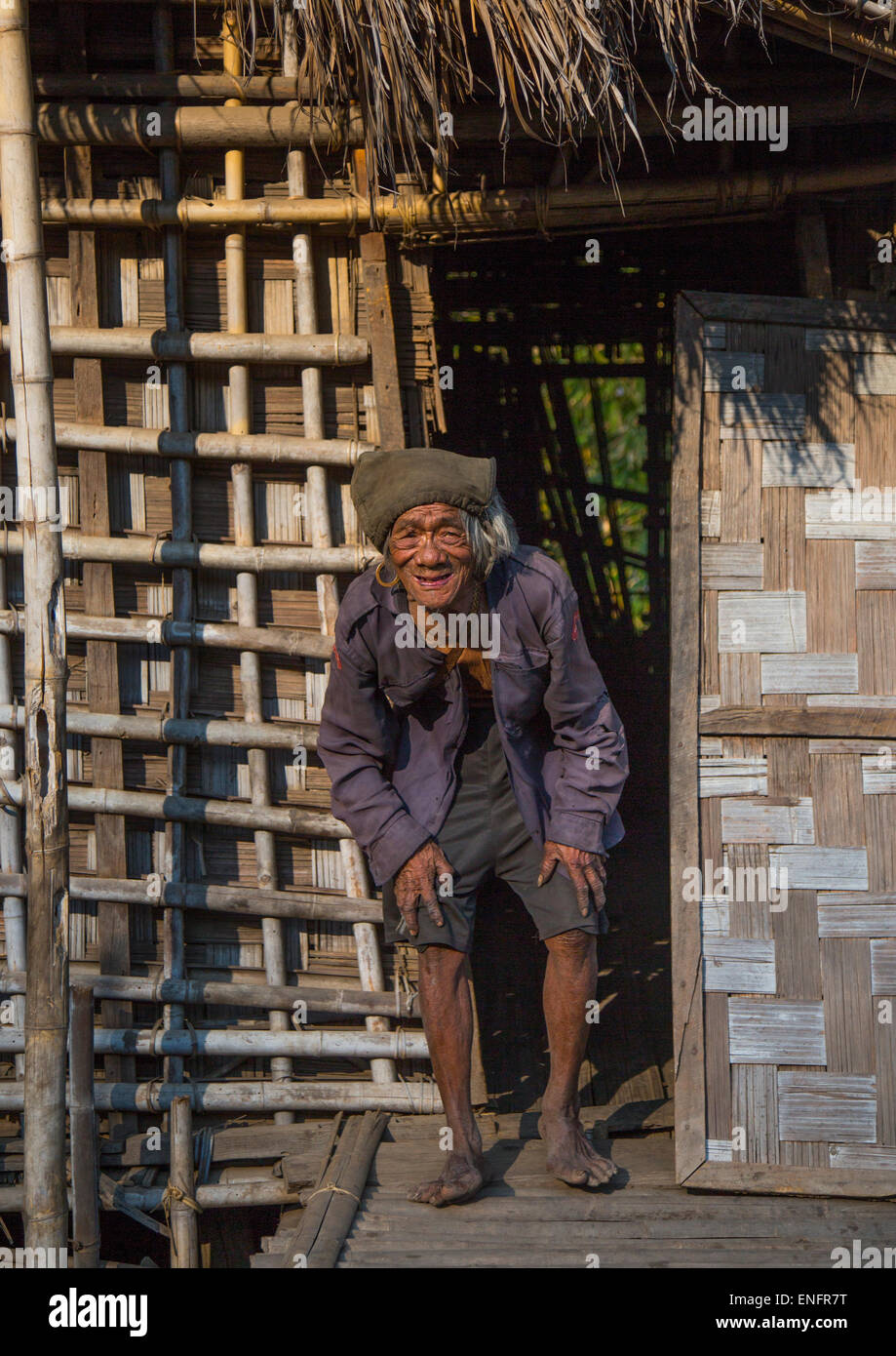 Old Chin Man, Mindat, Myanmar Stock Photo - Alamy