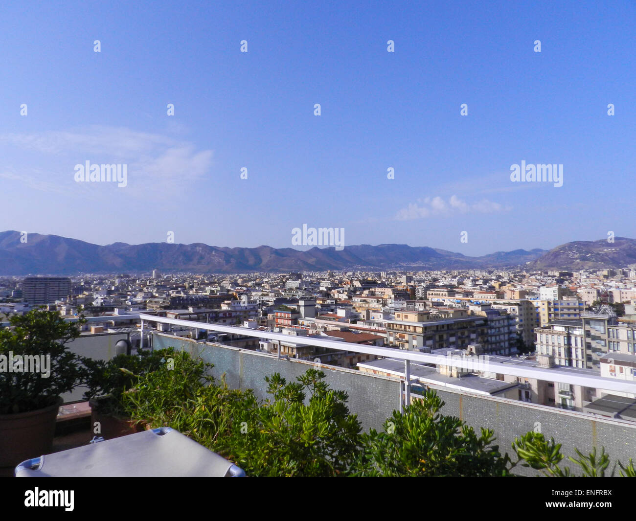 Palermo, birds eye view, rooftop view, city wide, sunny, sicily, italy ...