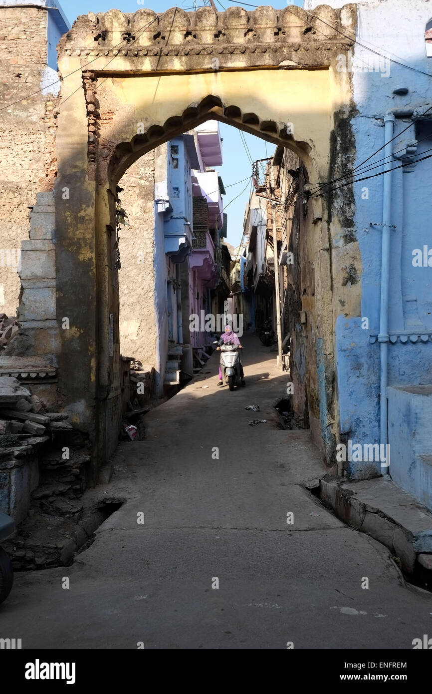 Bundi is a city in the Hadoti region of Rajasthan, Street of old Bundi ...