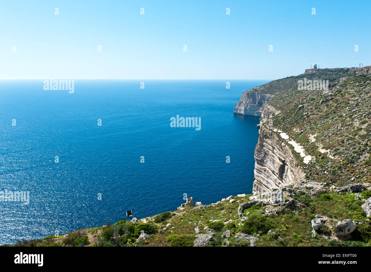 Cliffs, Dingli Cliffs on the south west coast, Malta Stock Photo - Alamy
