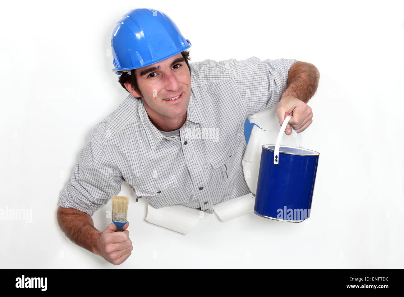 Bursting through wall hi-res stock photography and images - Alamy