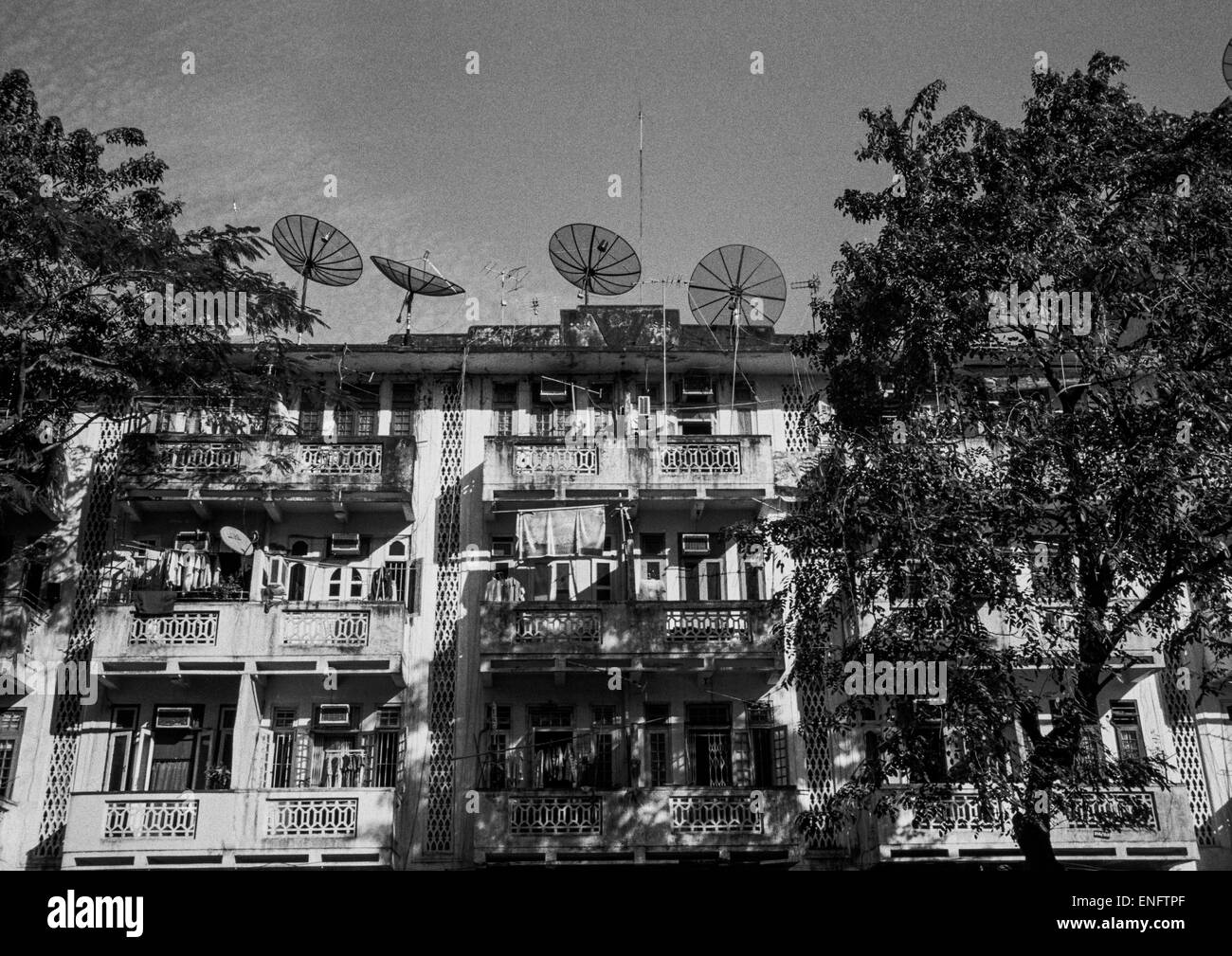 Old Colonial Dictrict, Yangon, Myanmar Stock Photo - Alamy