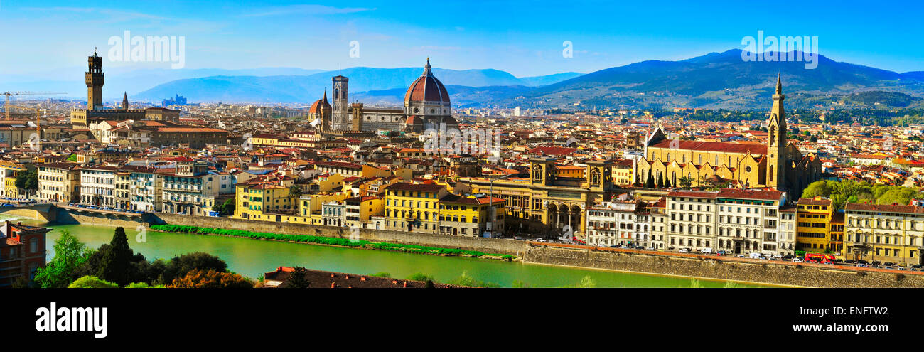 a panoramic view of Florence, Italy Stock Photo - Alamy