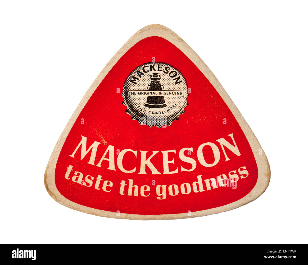 Vintage Britsih Beer Mat Advertising Mackeson Beers Stock Photo - Alamy