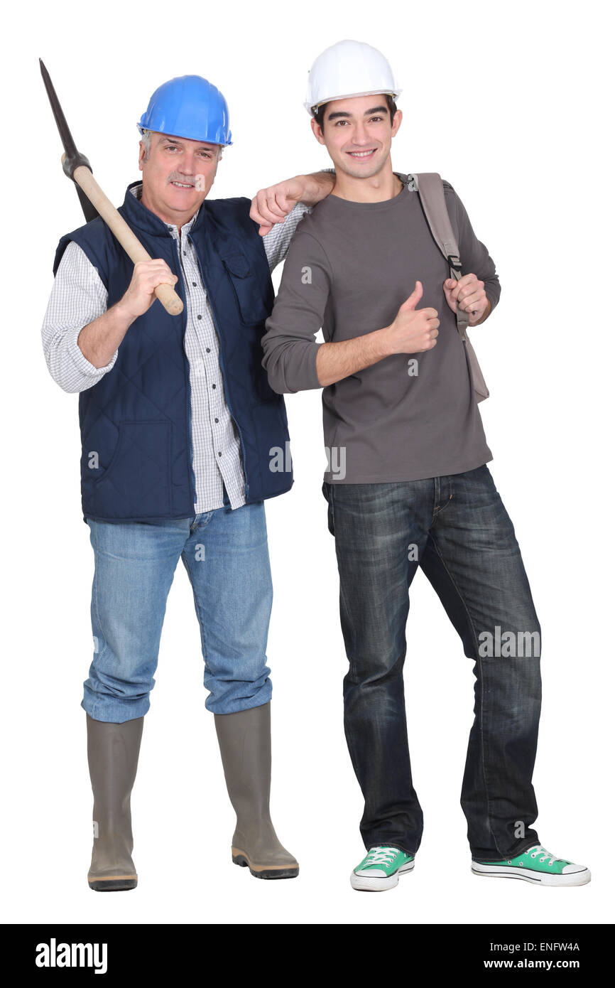 Friends working together Cut Out Stock Images & Pictures - Alamy