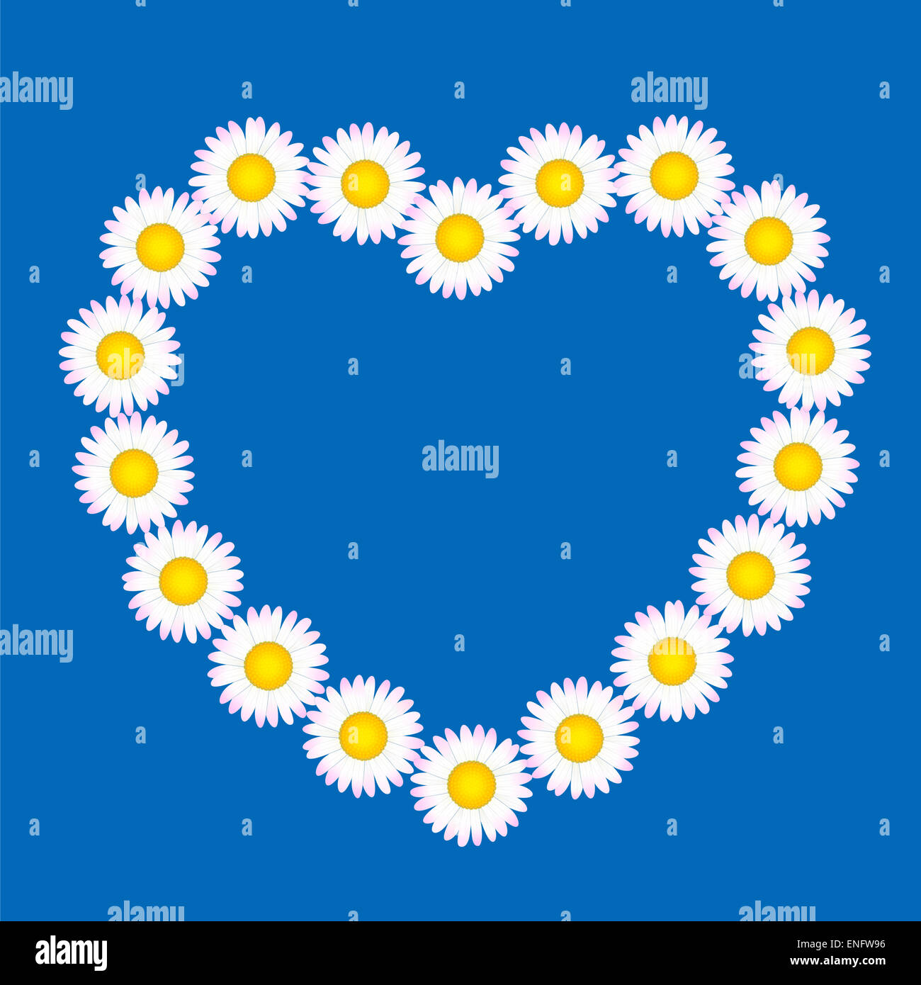 Heart flower frame hi-res stock photography and images - Alamy