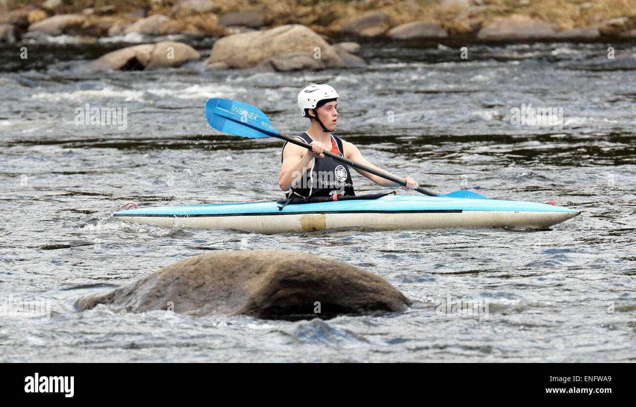 Kayaking on the Hudson River in the Adirondack State Park USA US ...