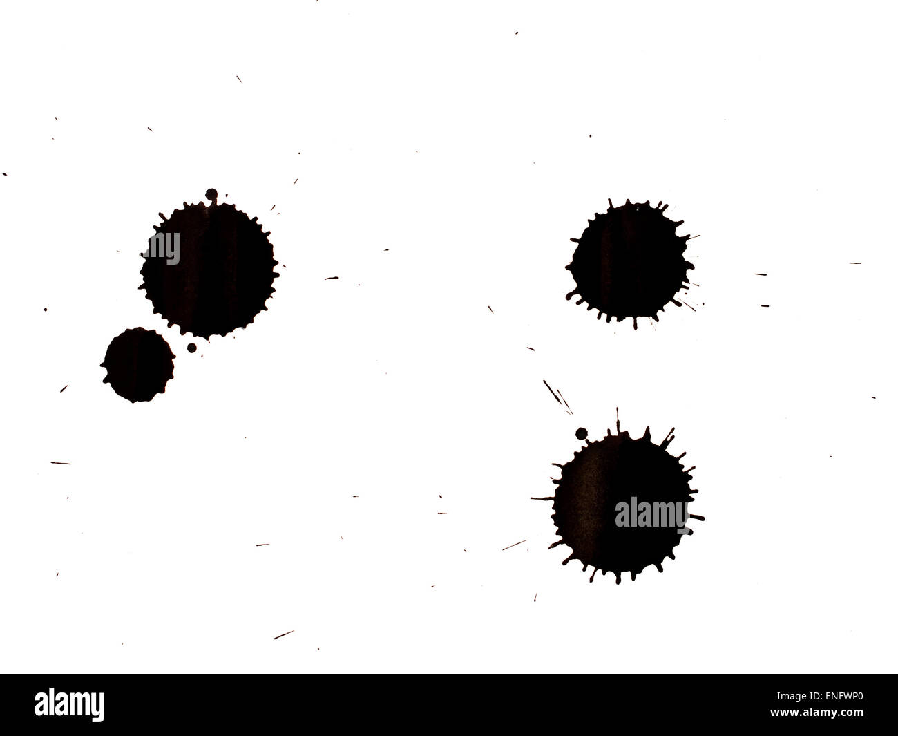 Ink spot parchment Cut Out Stock Images & Pictures - Alamy