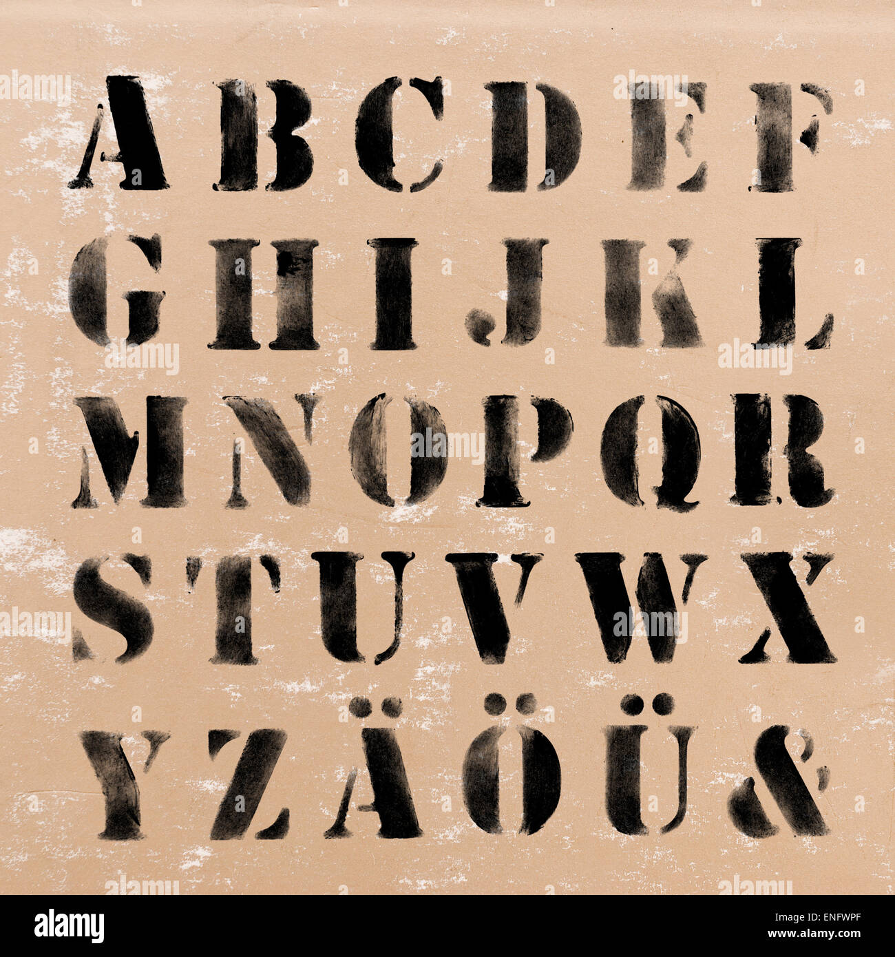 Painted alphabet letters hi-res stock photography and images - Alamy