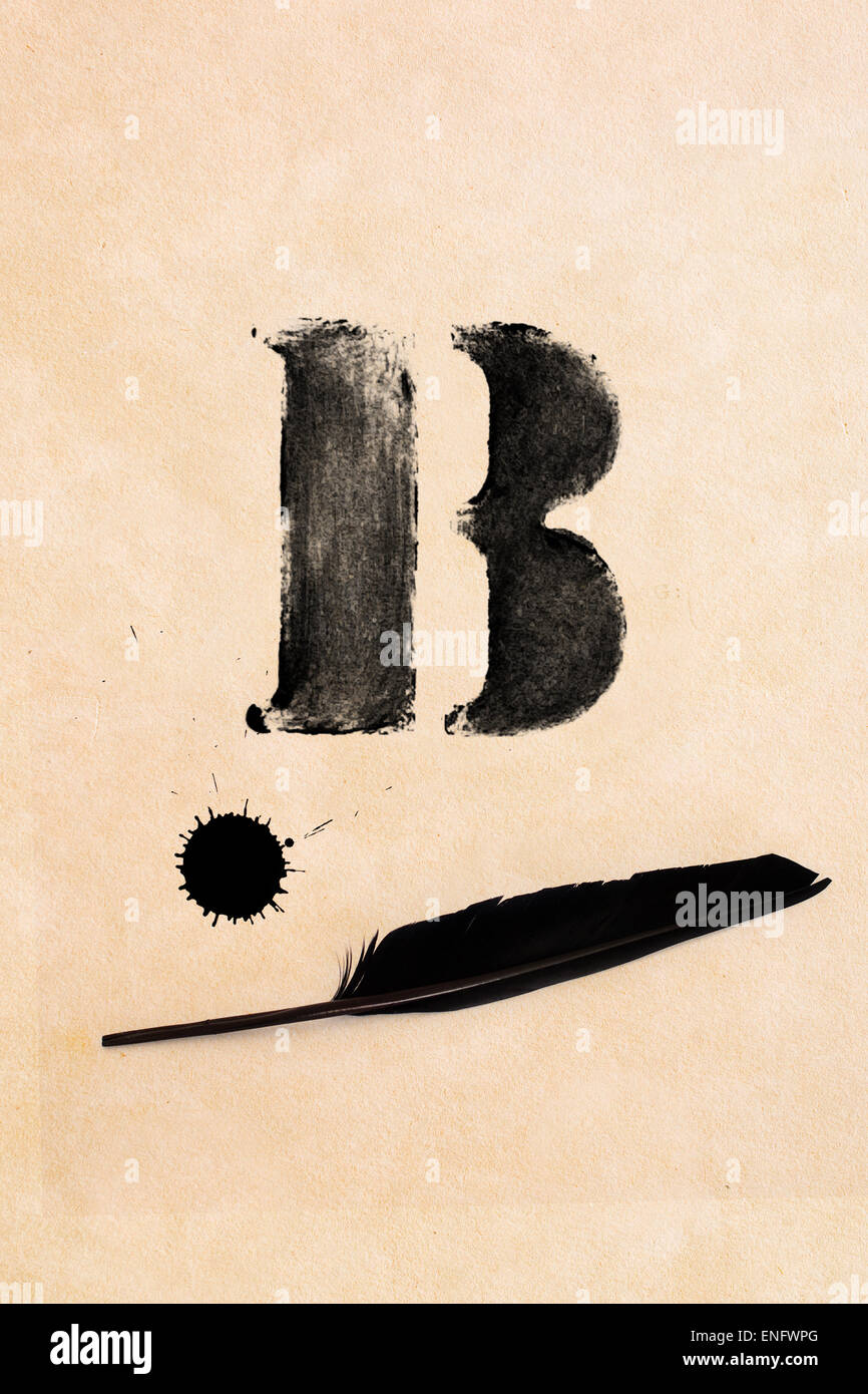 Abcs calligraphy hi-res stock photography and images - Alamy