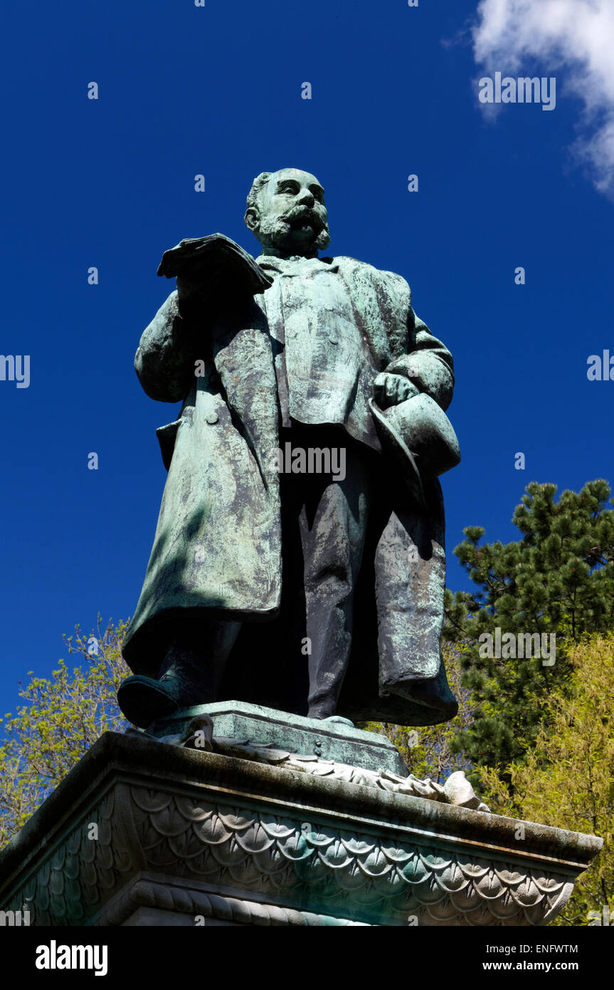 Statue of John Cory by Sir William Goscombe John, Coal owner and ...