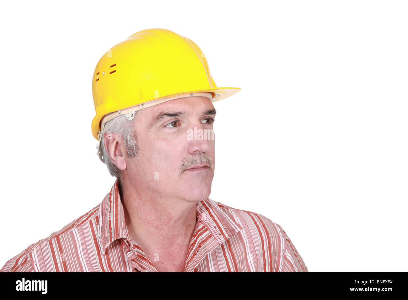 portrait of mature foreman Stock Photo - Alamy