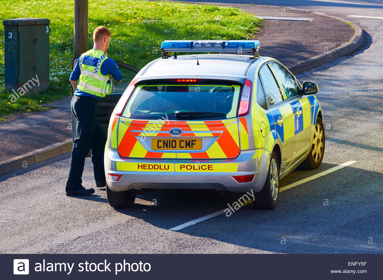 British Police Car Officer High Resolution Stock Photography and Images ...