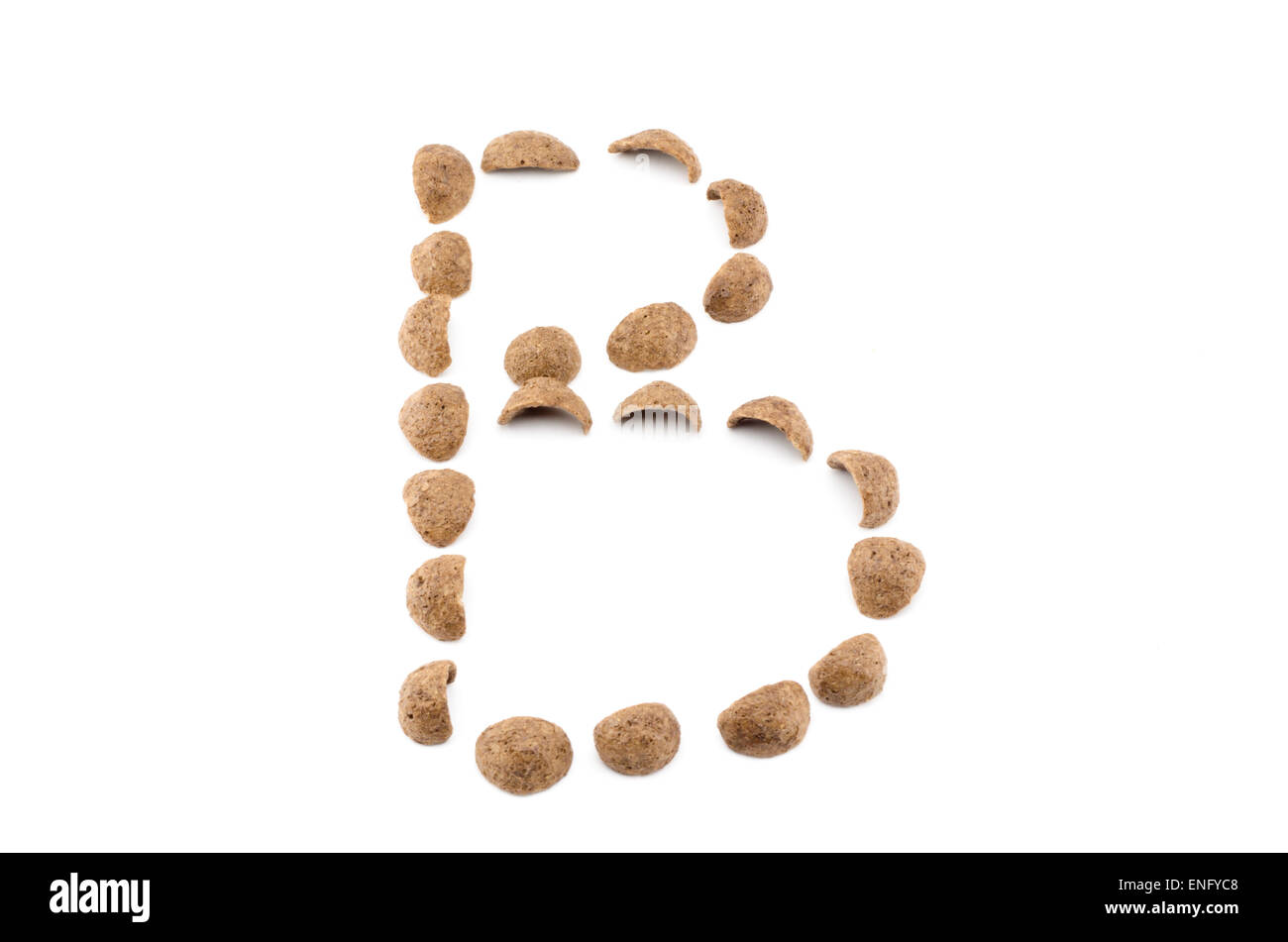 cereals alphabet isolated on white background Stock Photo - Alamy