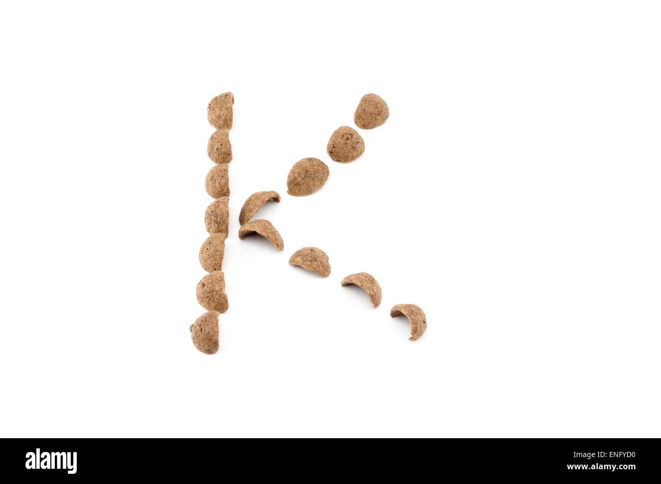 cereals alphabet isolated on white background Stock Photo - Alamy