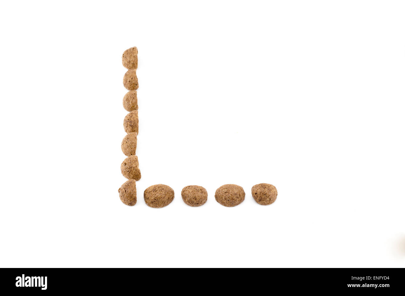cereals alphabet isolated on white background Stock Photo - Alamy