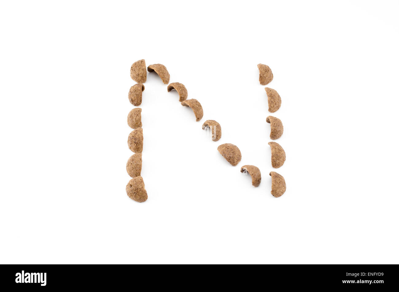 cereals alphabet isolated on white background Stock Photo - Alamy