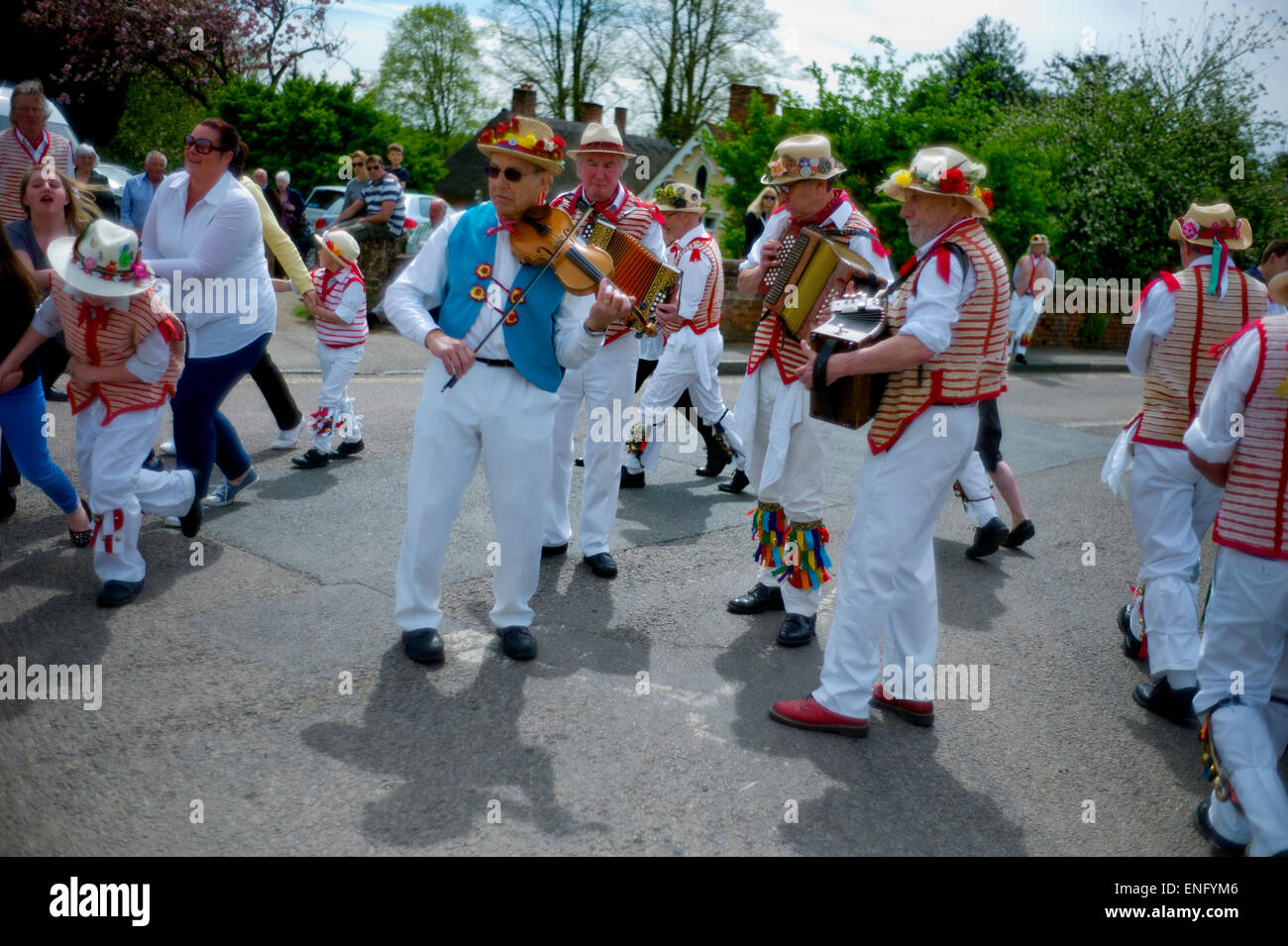 May Day Traditional Morris Dancing in the early spring sunshine at the ...