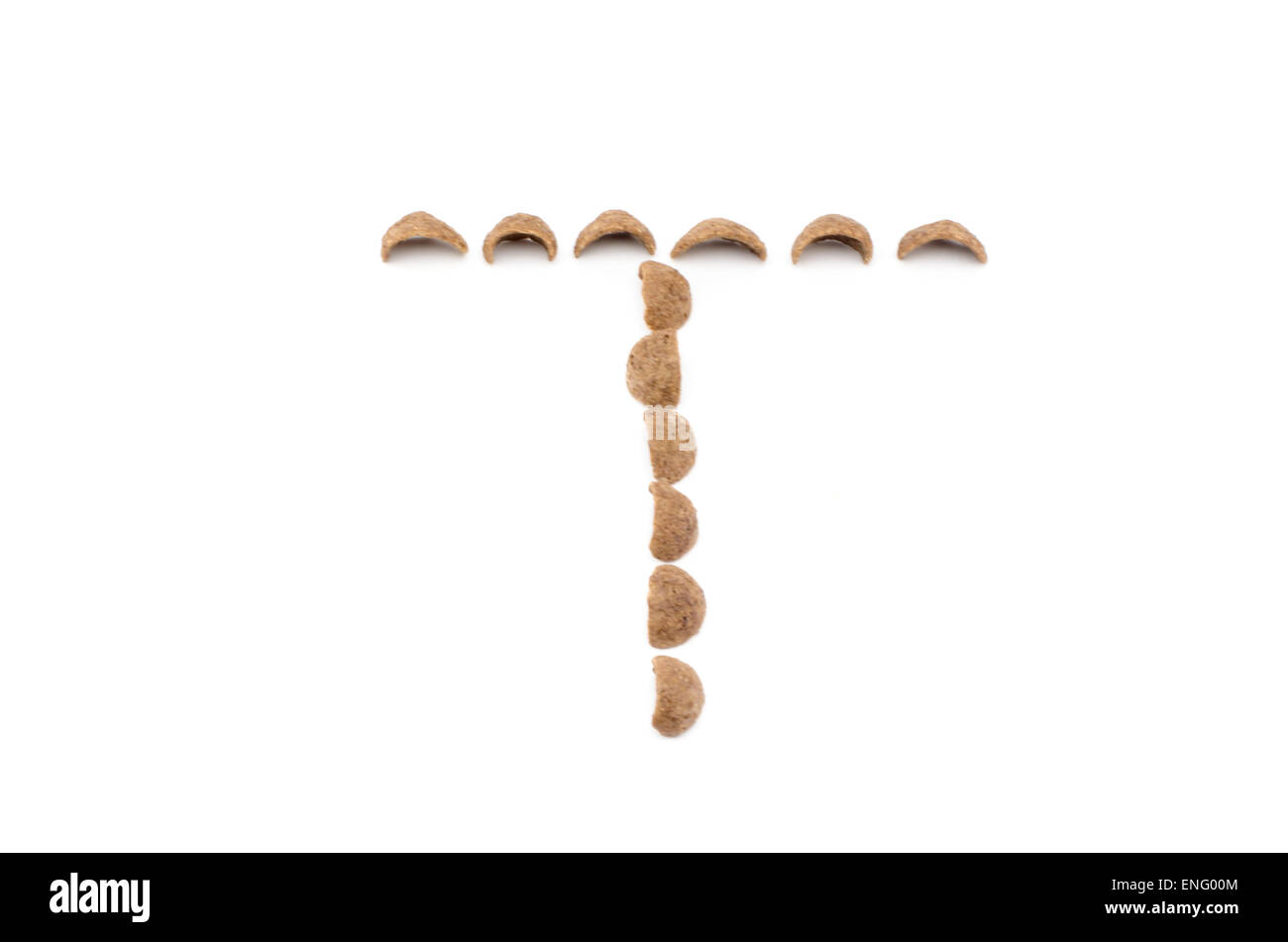 cereals alphabet isolated on white background Stock Photo - Alamy