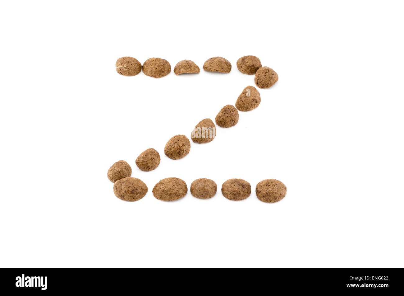 cereals alphabet isolated on white background Stock Photo - Alamy