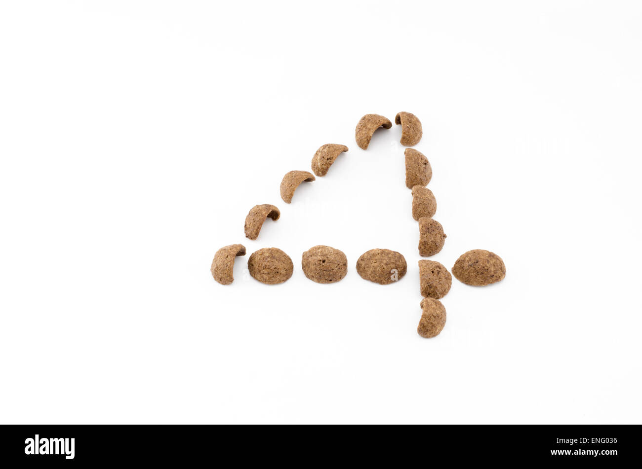 cereals alphabet isolated on white background Stock Photo - Alamy