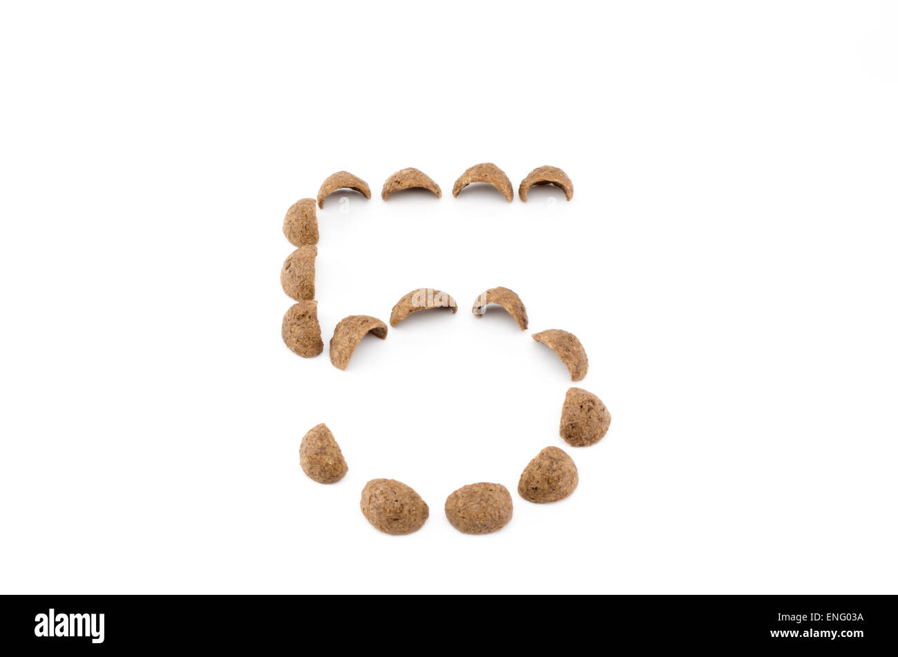 cereals alphabet isolated on white background Stock Photo - Alamy