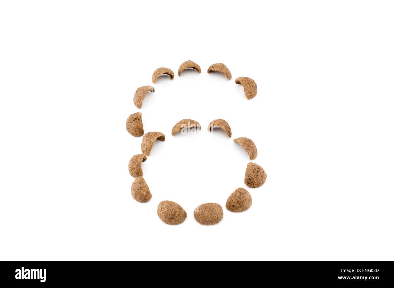 cereals alphabet isolated on white background Stock Photo - Alamy