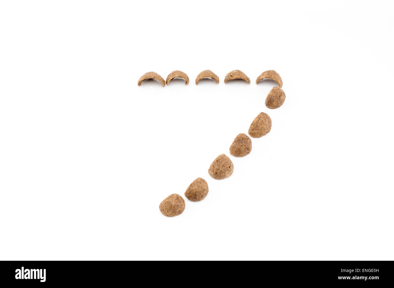 cereals alphabet isolated on white background Stock Photo - Alamy