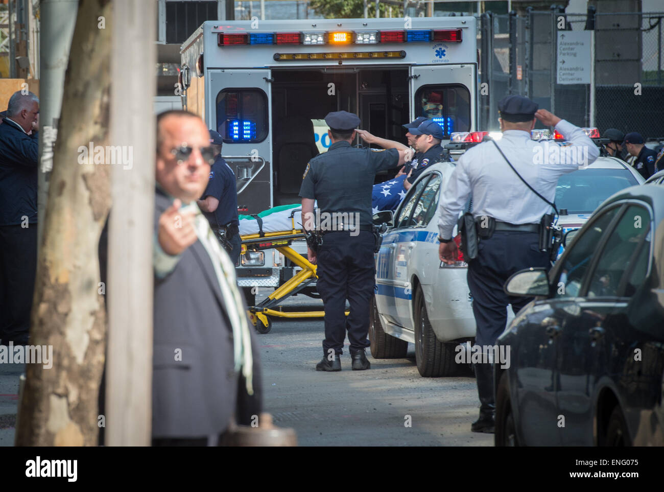 Police Officers Salute Flag High Resolution Stock Photography and ...