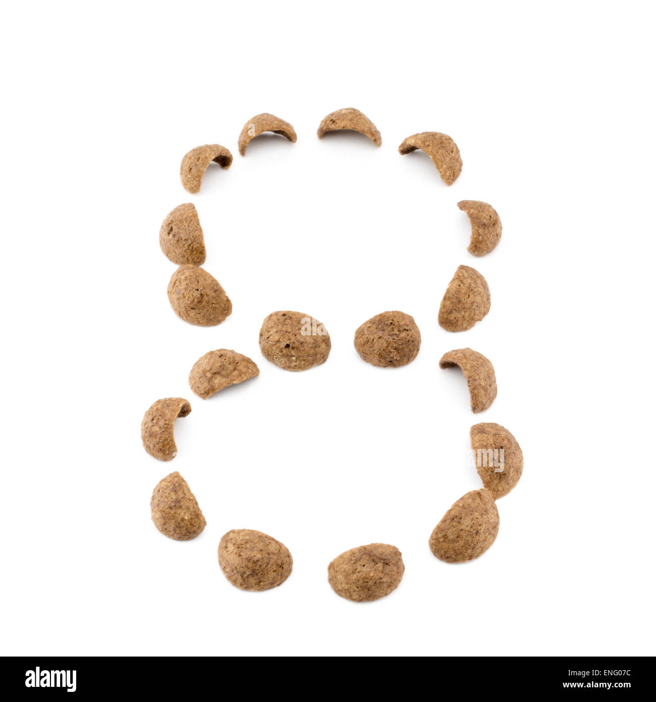 cereals alphabet isolated on white background Stock Photo - Alamy