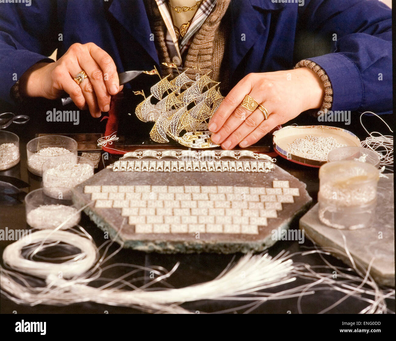 Silver filigree work hi-res stock photography and images - Alamy