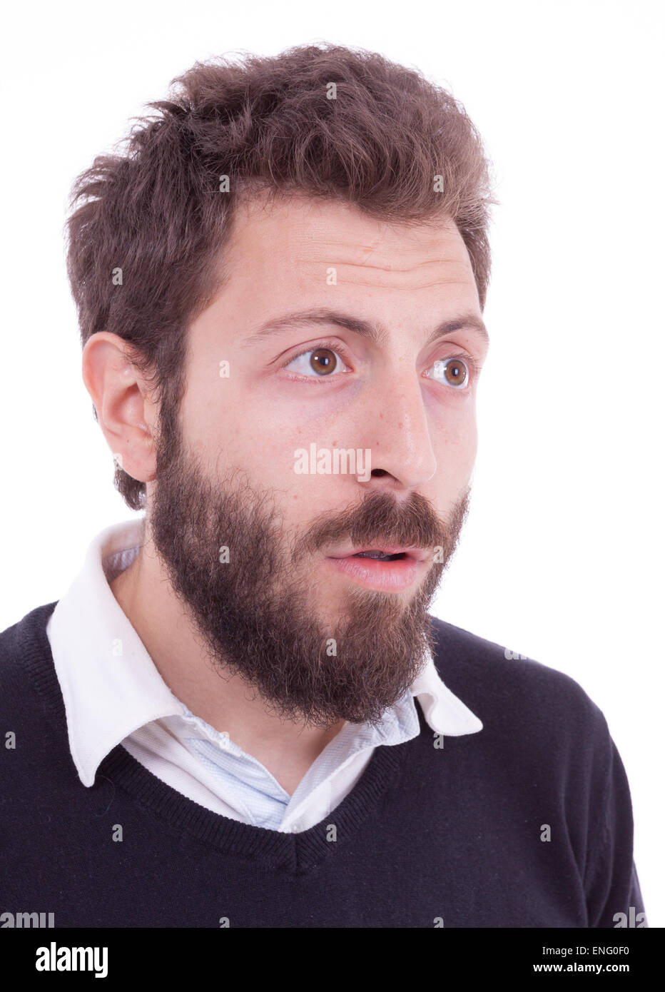 An image of a handsome man with a beard Stock Photo - Alamy