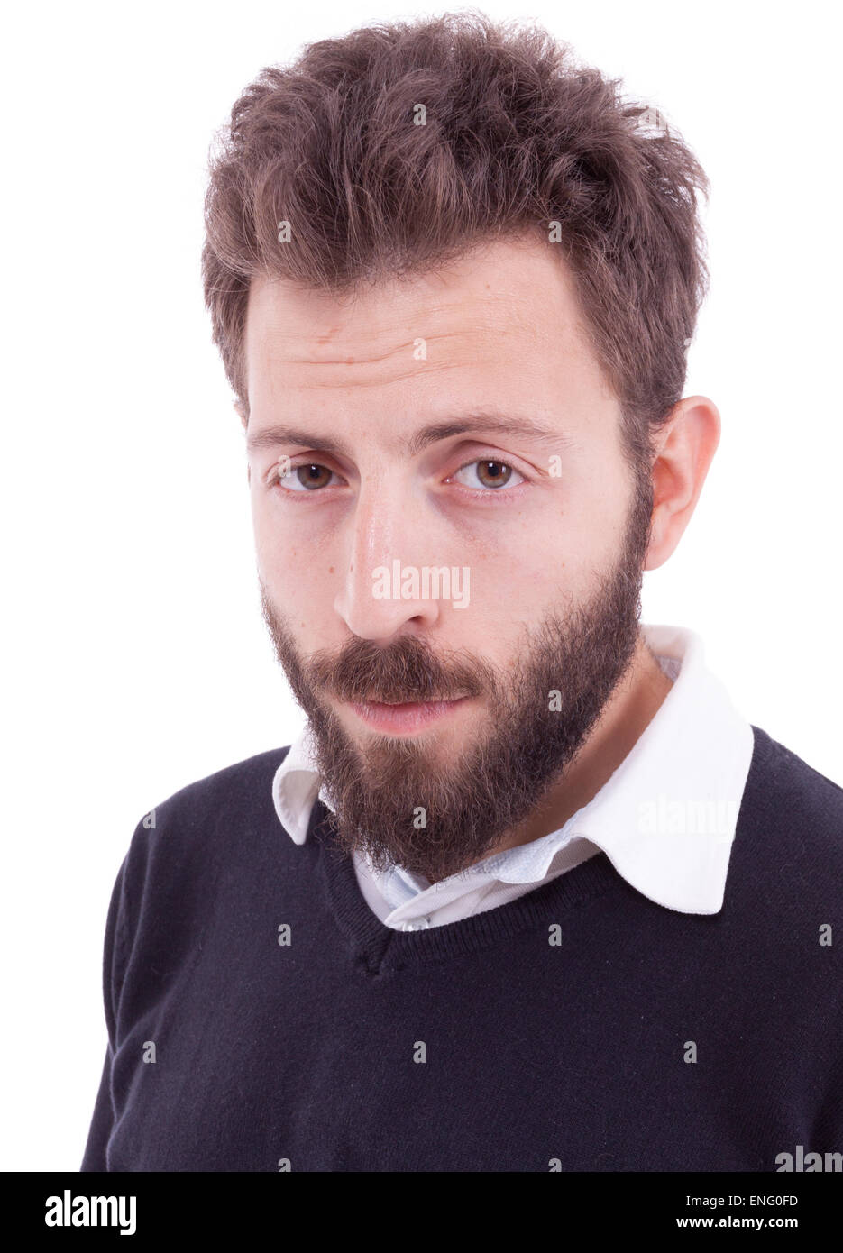 An image of a handsome man with a beard Stock Photo - Alamy