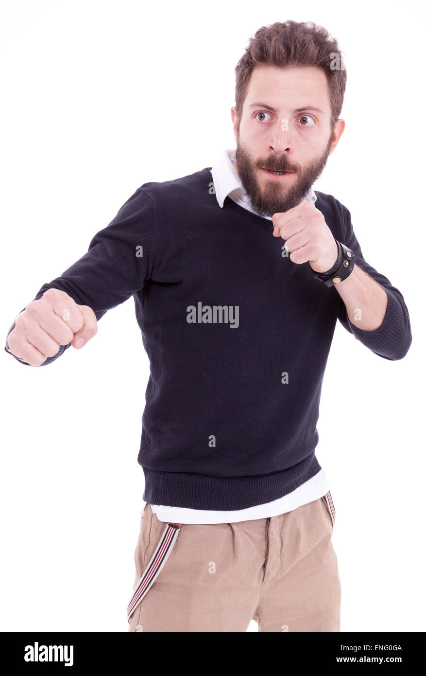 An image of a handsome man with a beard Stock Photo - Alamy