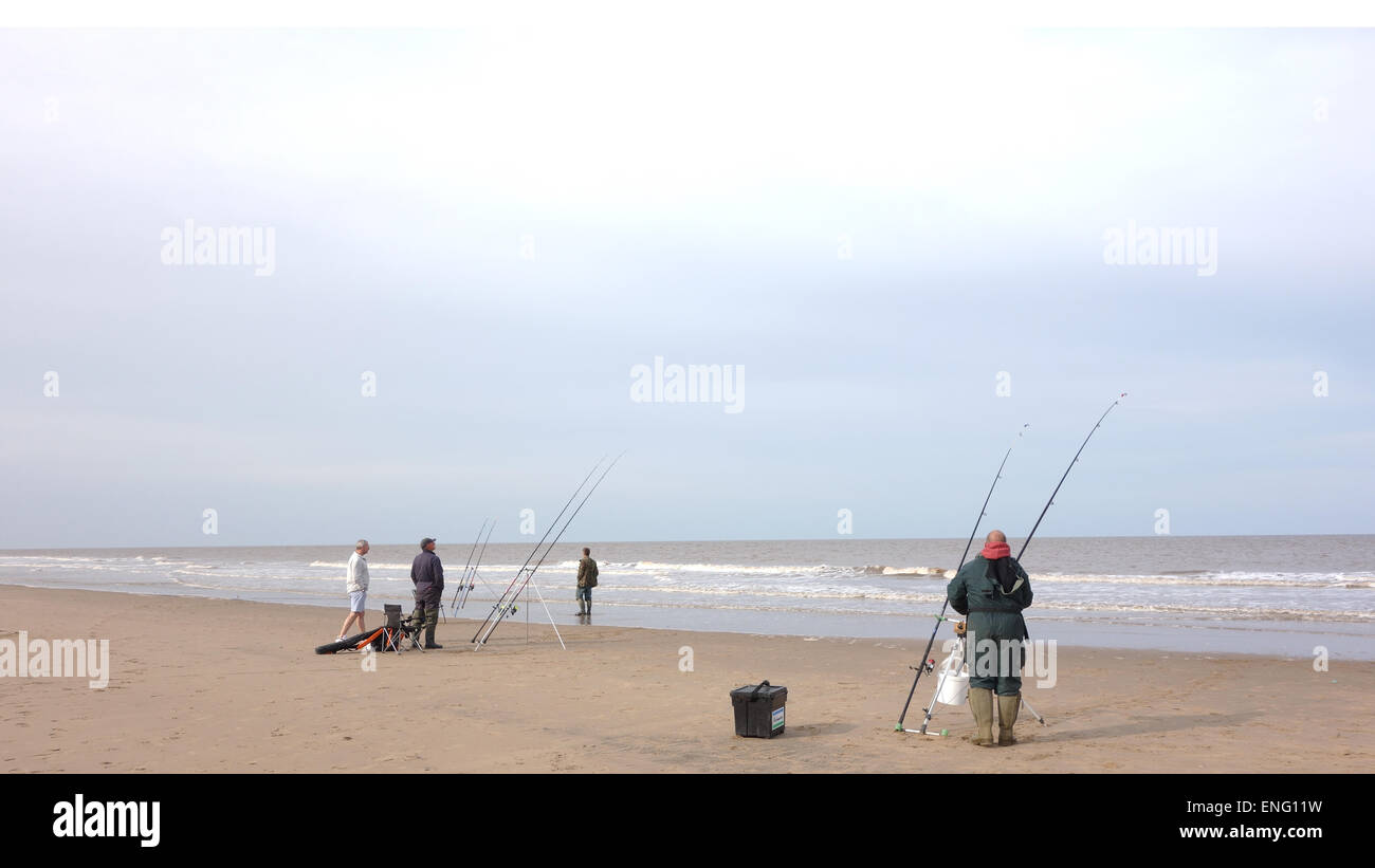 Sea fishing, Lincolnshire, England Stock Photo - Alamy