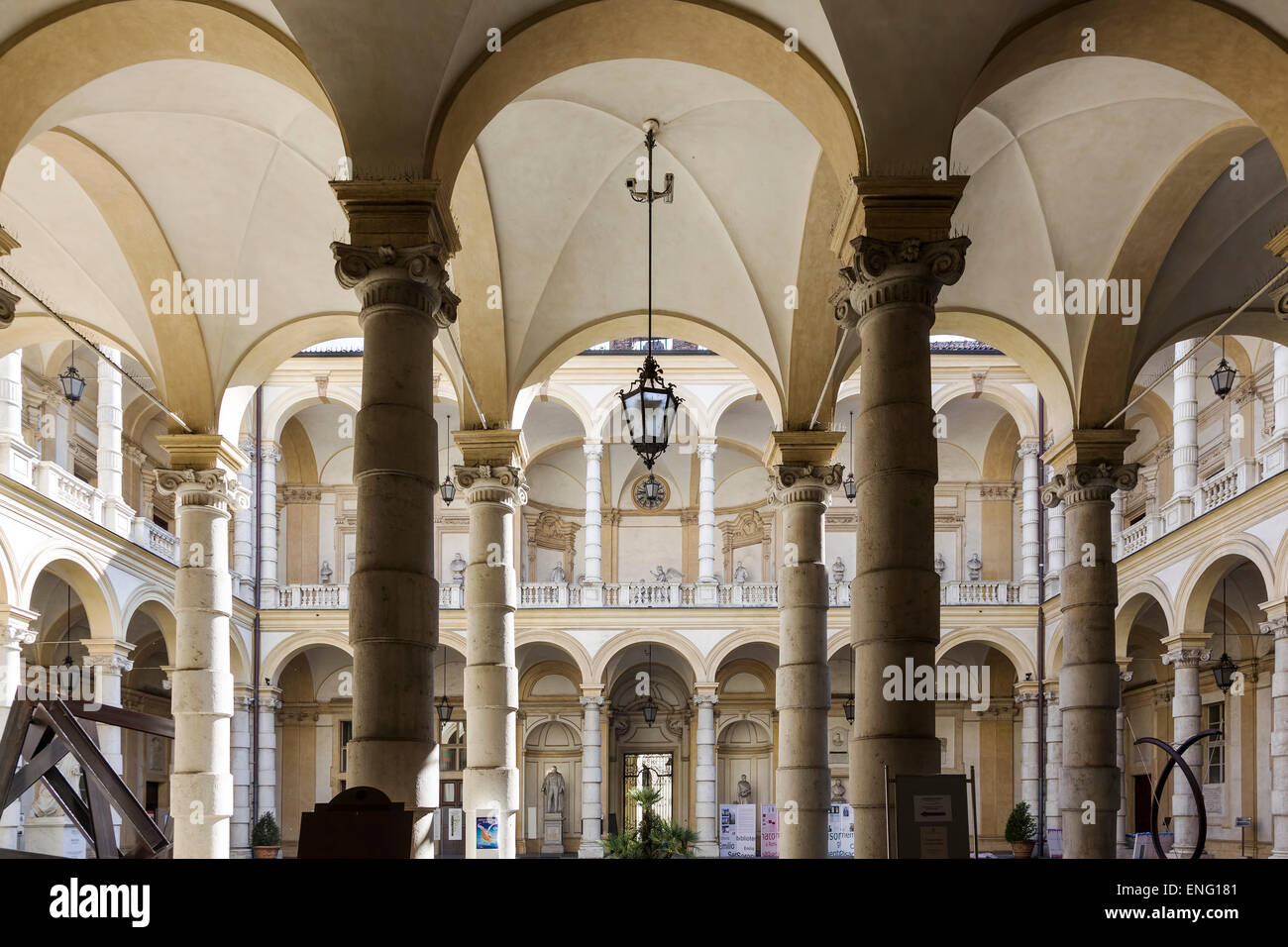 Entrance to the Rectorate Palace of the University of Turin Stock Photo ...