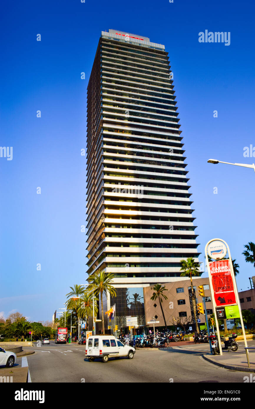 Mapfre tower. Barcelona, Catalonia, Spain Stock Photo - Alamy