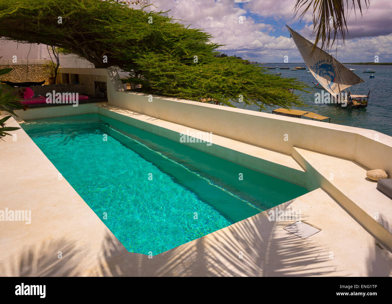 Forodhani House Pool, Lamu County, Shela, Kenya Stock Photo - Alamy