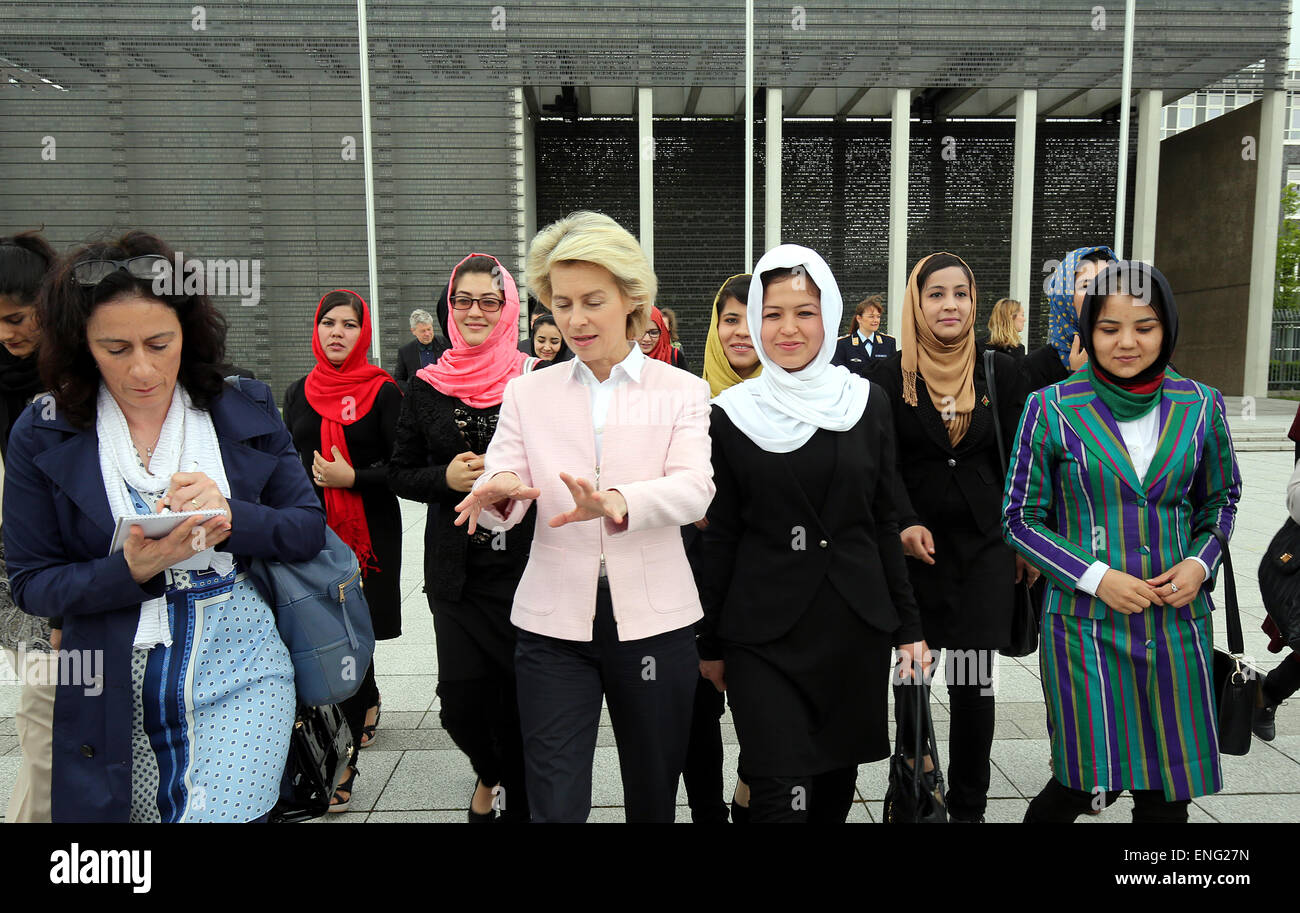 Berlin, Germany. 05th May, 2015. German Minister of Defence Ursula von ...
