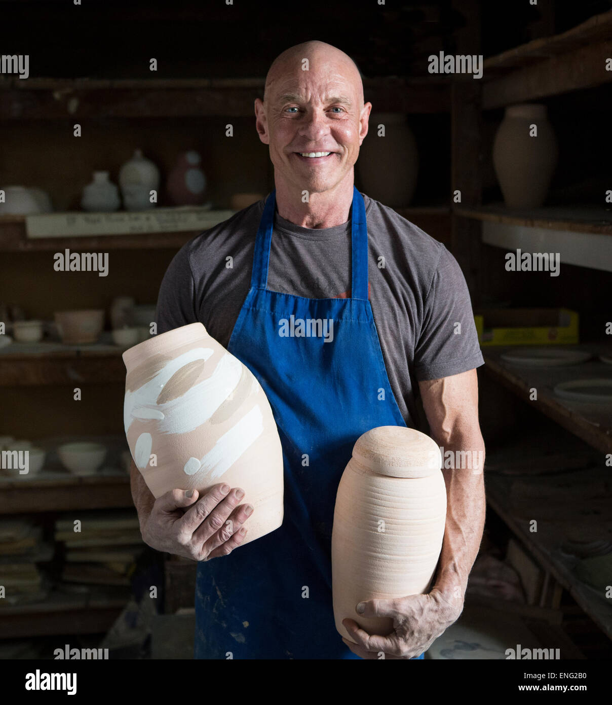 Man enjoying pottery in hi-res stock photography and images - Alamy