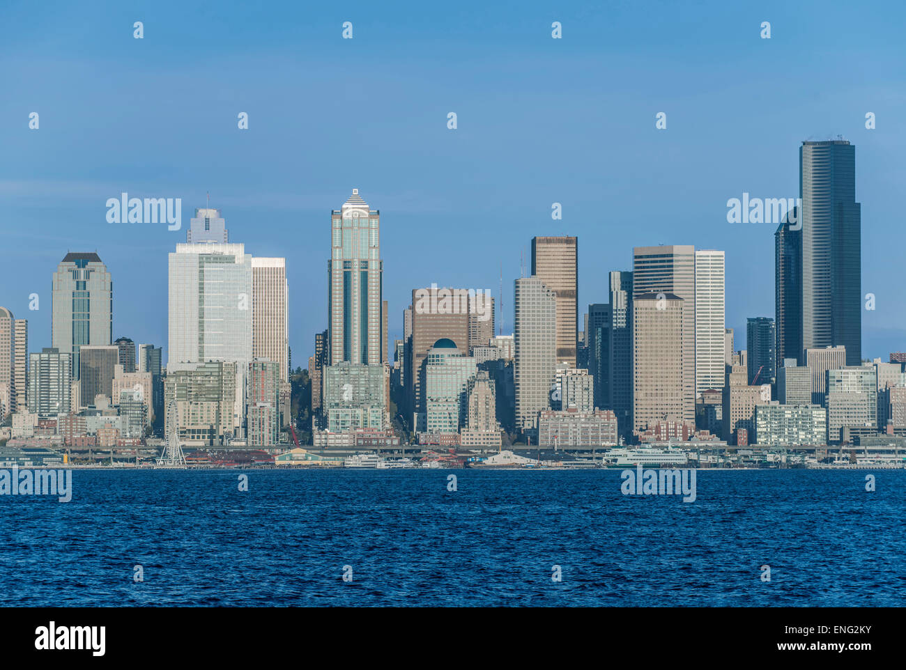 Buildings in Seattle city skyline, Washington, United States Stock ...